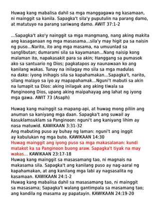 Tagalog Envy Warning Tract | PDF