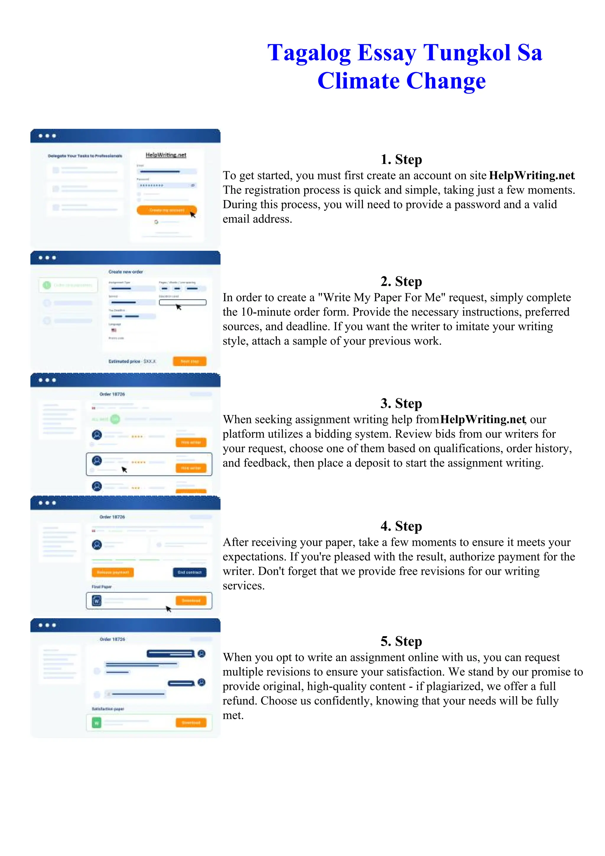 Tagalog Essay Tungkol Sa Climate Change | PDF