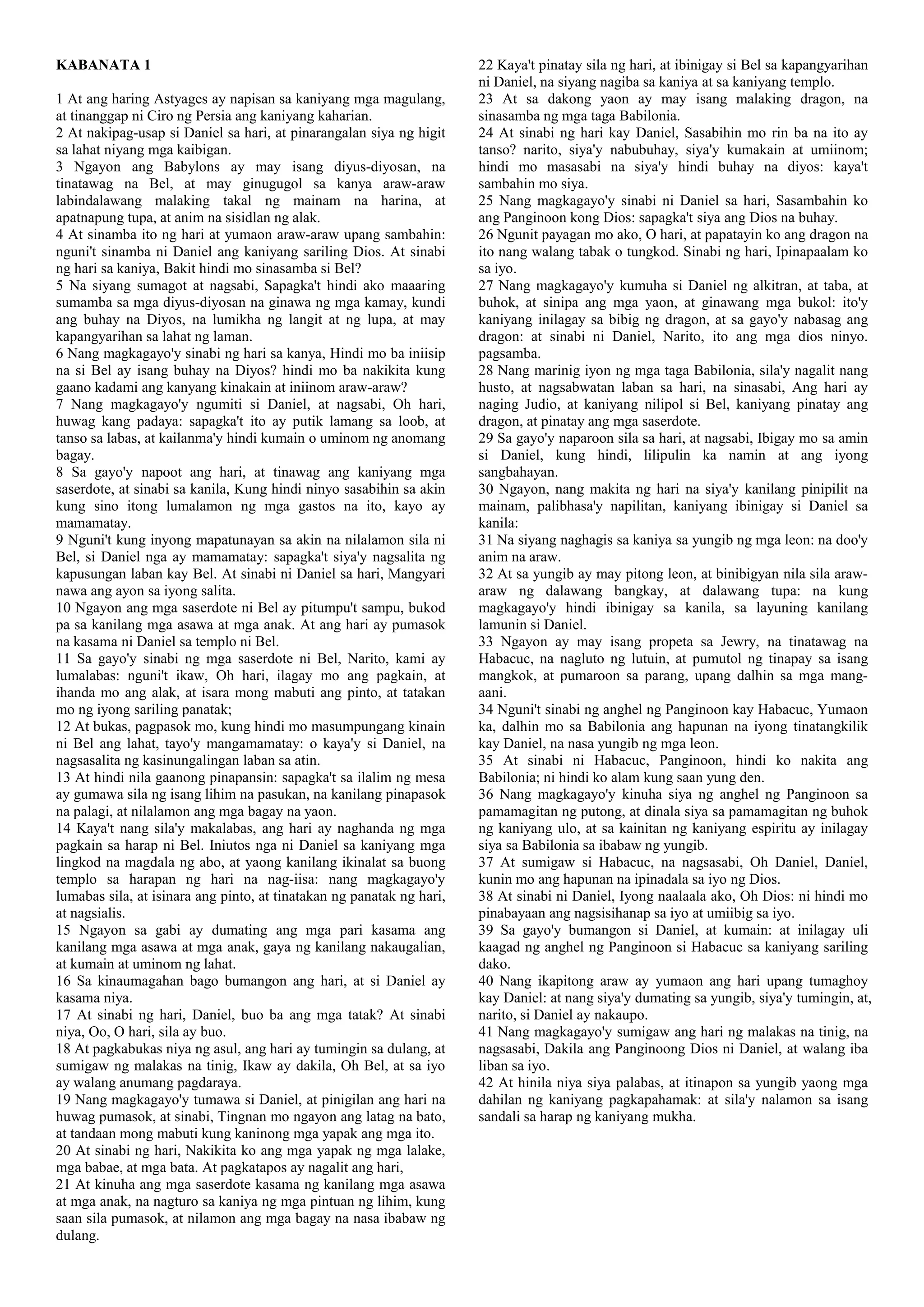 Tagalog (Filipino) - Bel and the Dragon.pdf