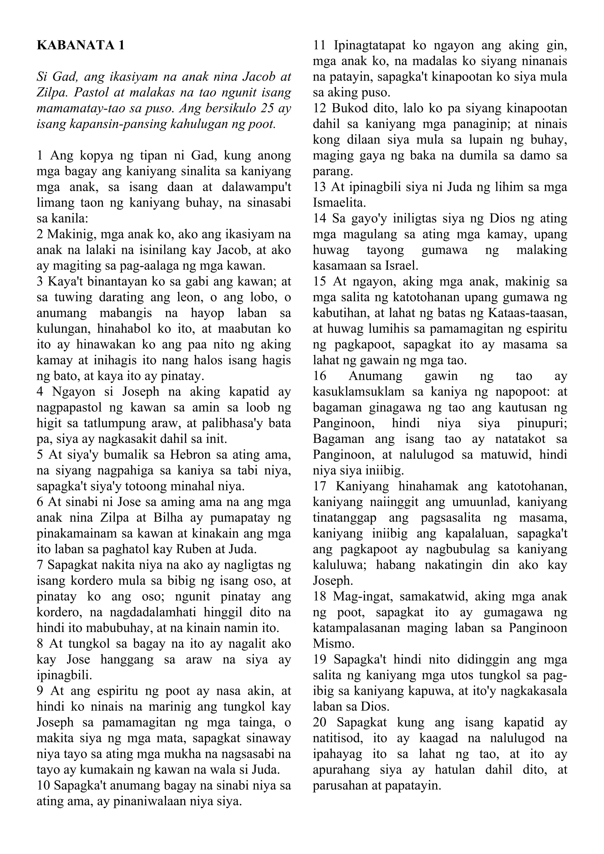 Tagalog (Filipino) - Testament of Gad.pdf