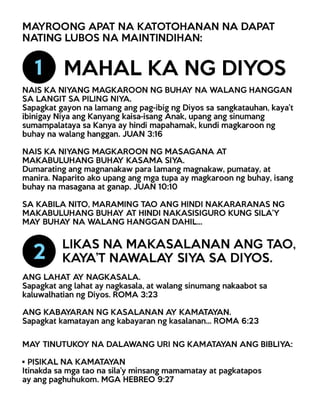 Tagalog Gospel Tract | PDF