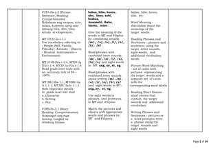 TAGALOG Lesson Guide Transitioning Level for the National Reading ...