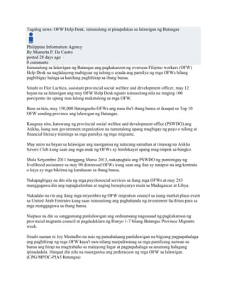 Tagalog news | PDF