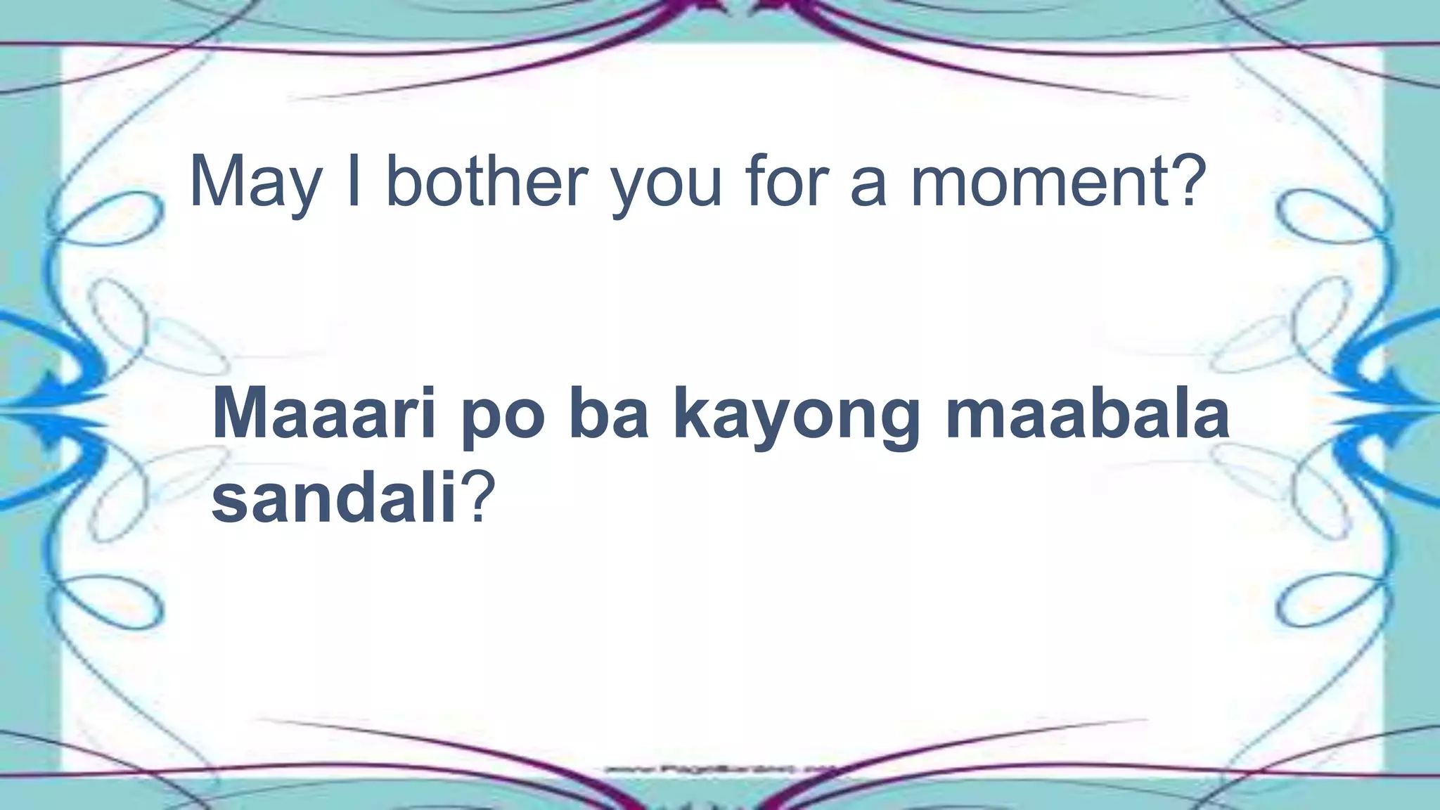 Tagalog phrases | PPTX