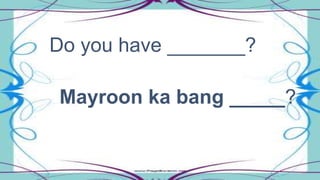 Tagalog phrases | PPTX