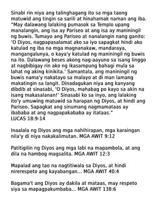 Tagalog Pride and Humility Tract | PDF