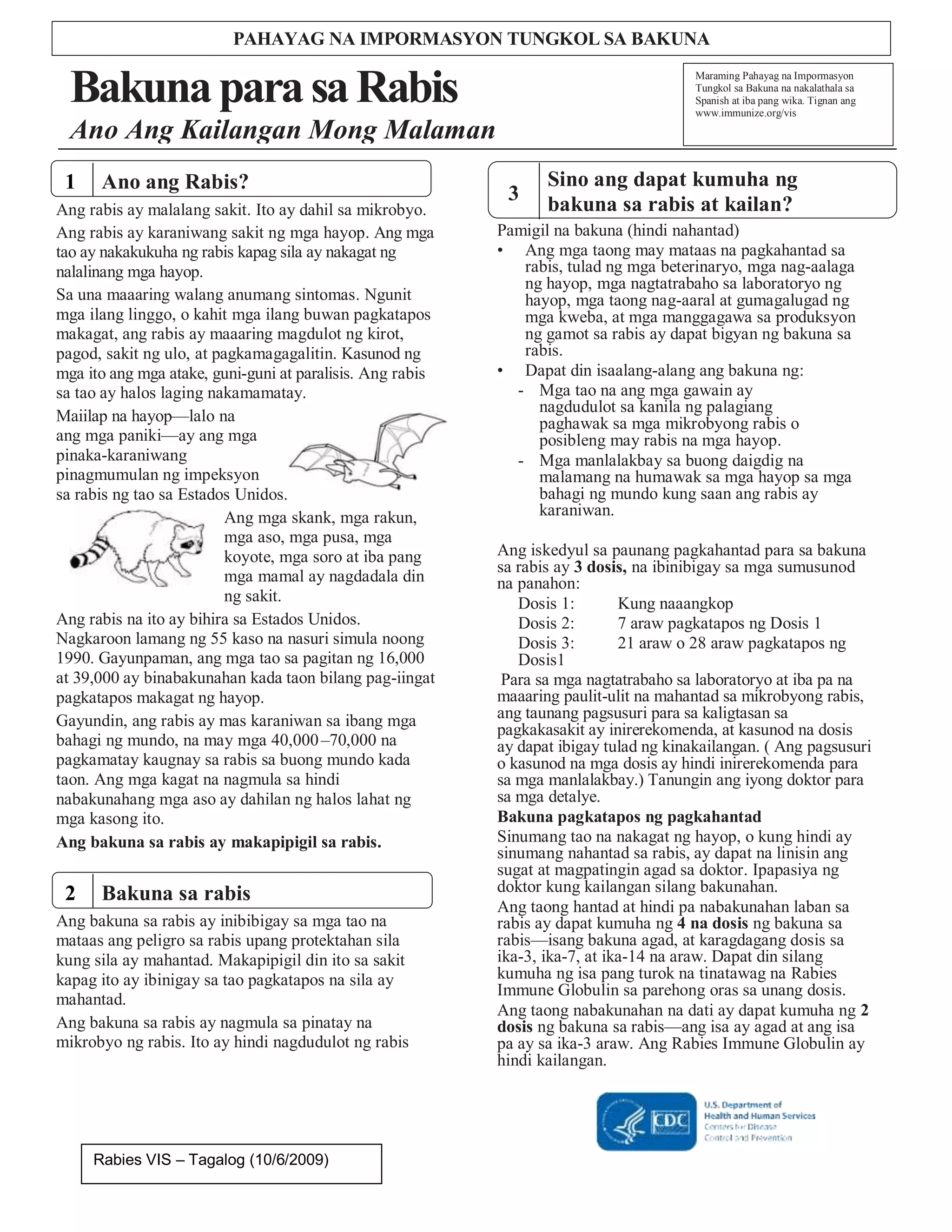 Tagalog rabies | PDF