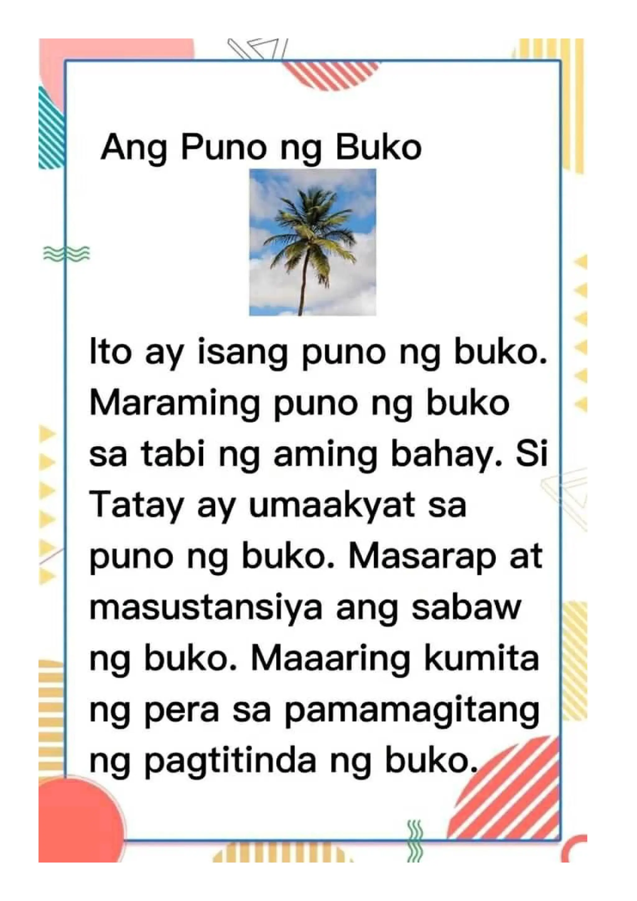 TAGALOG READING STORIES.docx reading materials | DOCX