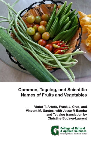 Scientific names of vegetables in our garden | PDF