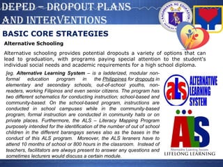 Dropout Reduction Program [DRP] Tagbina I and II Districts | PPT