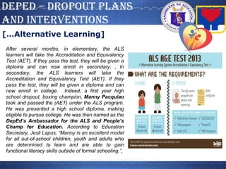 Dropout Reduction Program [DRP] Tagbina I and II Districts | PPT