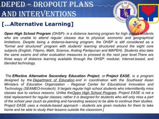 Dropout Reduction Program [DRP] Tagbina I and II Districts | PPT