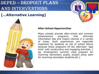 Dropout Reduction Program [DRP] Tagbina I and II Districts | PPT