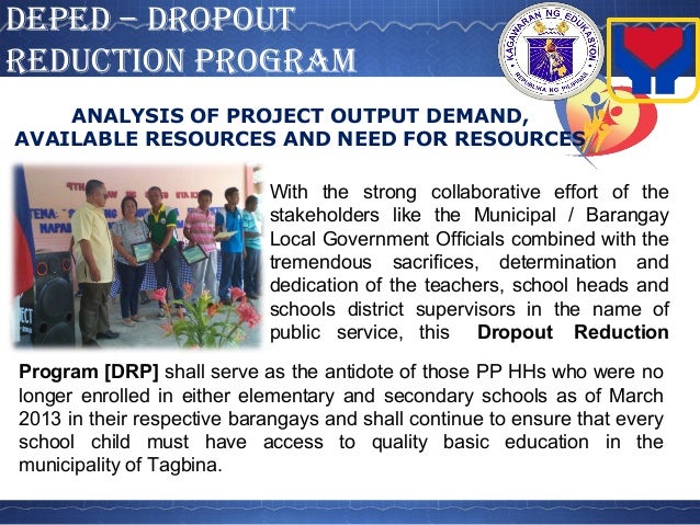 Deped Drop Out Reduction Program - cdlasopa