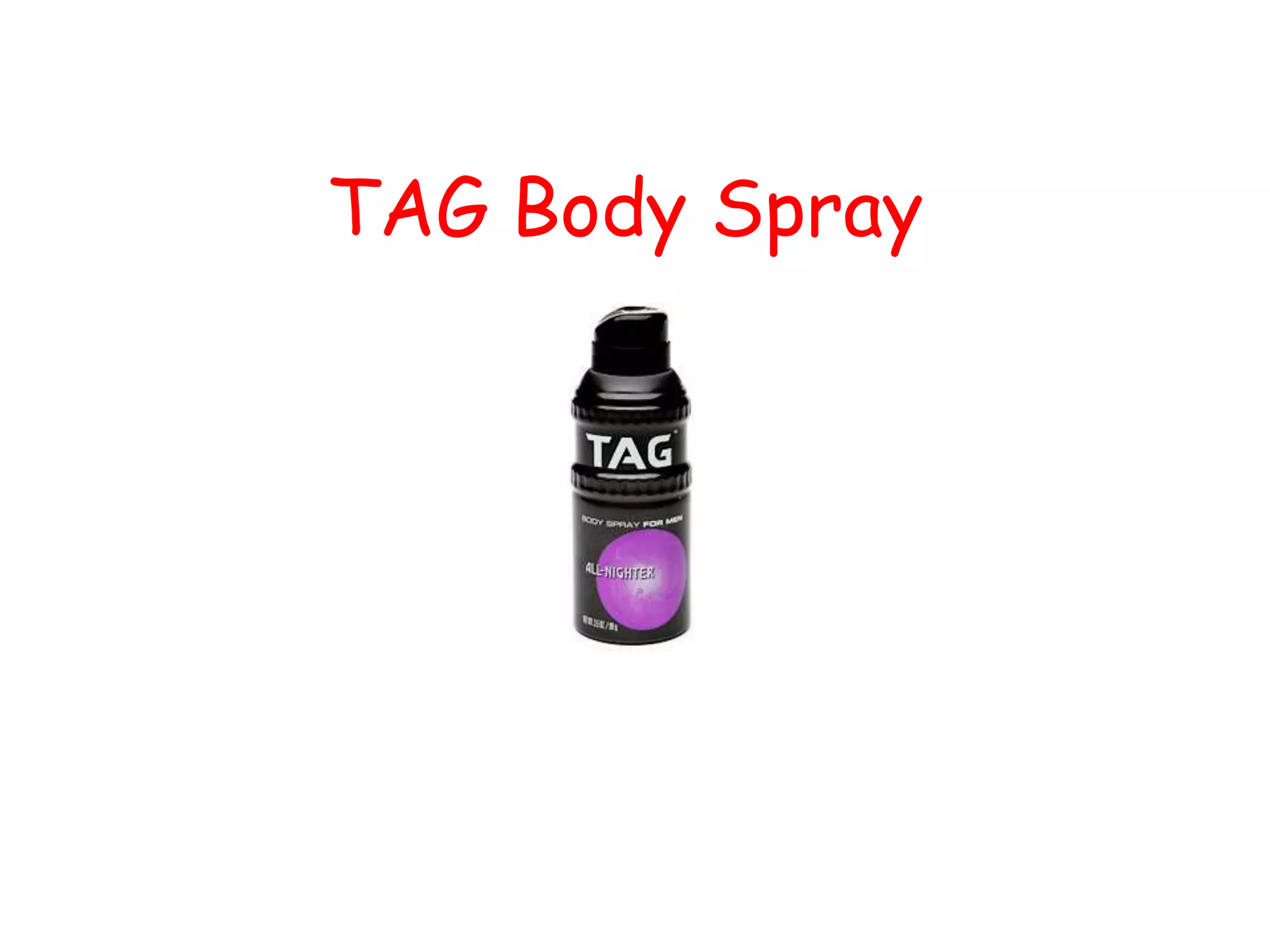 Tag Body Spray | PPTX