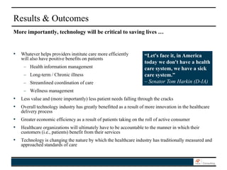 "Healthcare IT: The Approaching Consulting Profession" | PPT