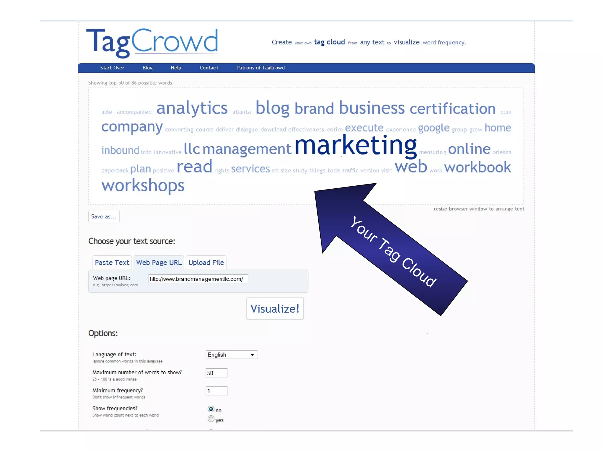 Tag Crowd Tutorial | PPT