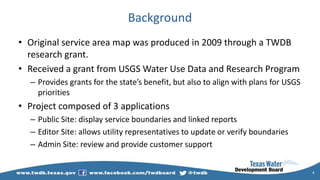 TWDB Texas Water Service Service Boundary Viewer | PPT