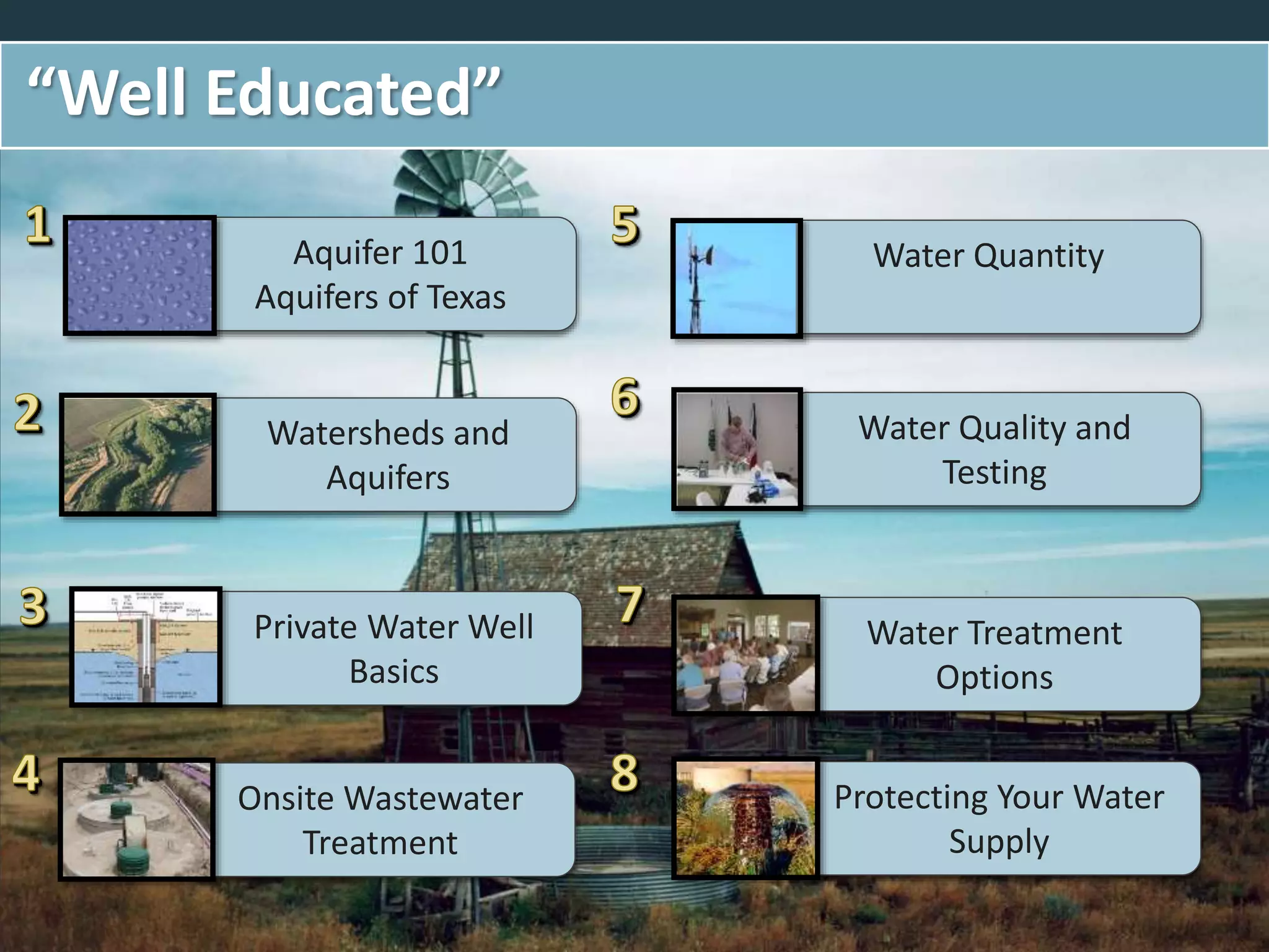 TWON Overview: Water Well Education Resources - Joel Pigg | PPT