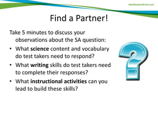 Science is Awesome: Scoring & Teaching GED Science Short Answer ...