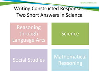 Science is Awesome: Scoring & Teaching GED Science Short Answer ...