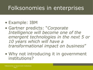 Tagging in government institutions | PPT