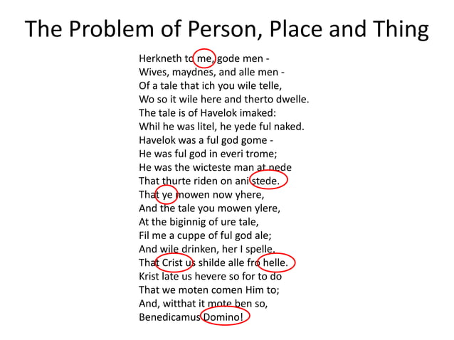 Tagging Havelok the Dane | PPT