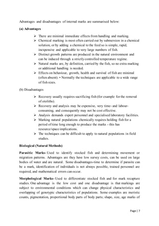 Tagging methods for stock assessment and research in fisheries | DOCX
