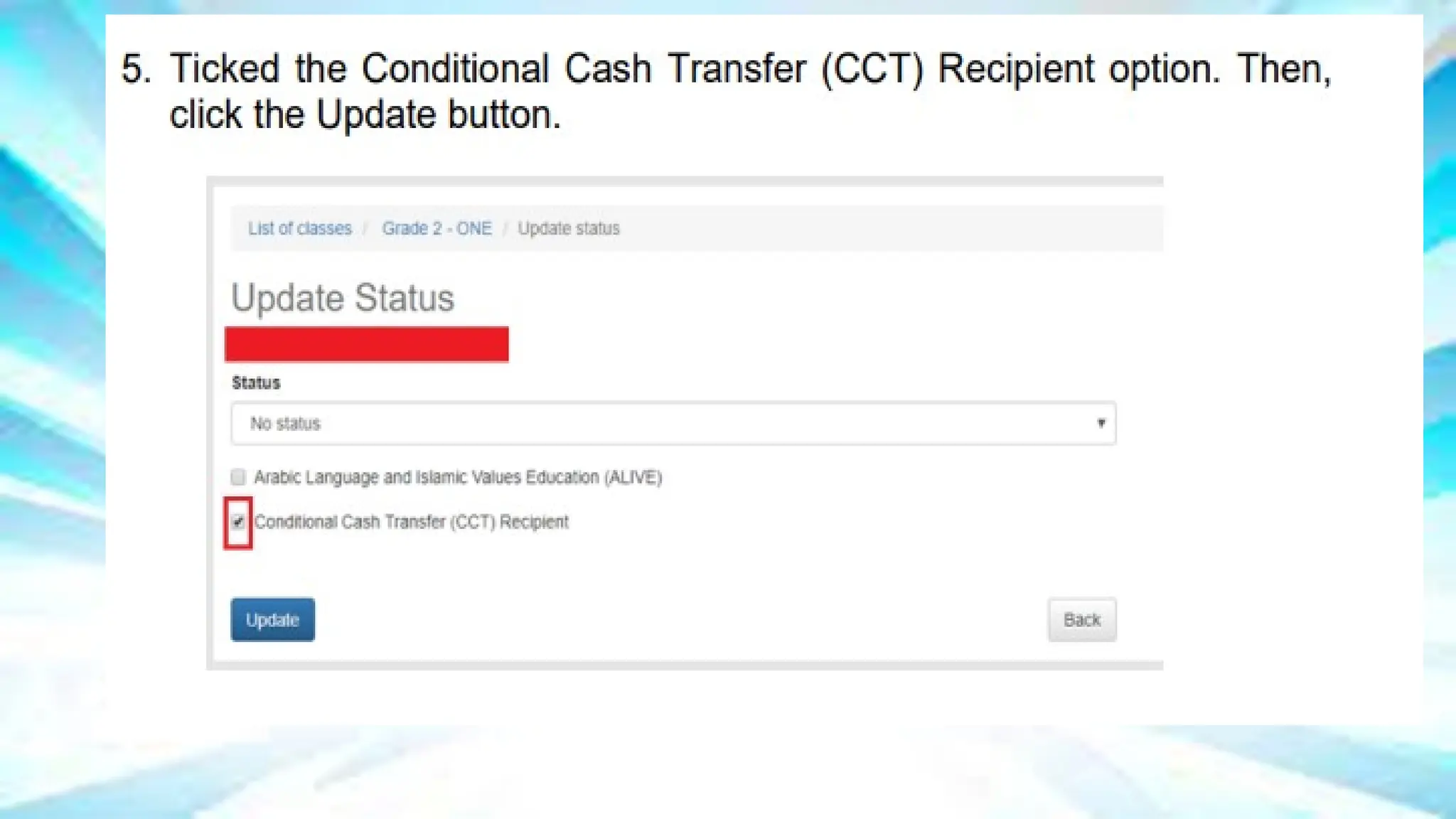 TAGGING of CONDITIONAL CASH TRANSFER (CCT.pptx