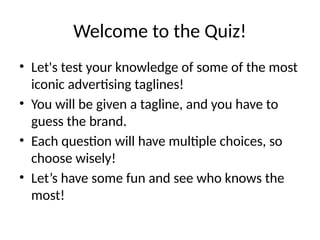 Fun Friday test your branding knowledge! | PPT