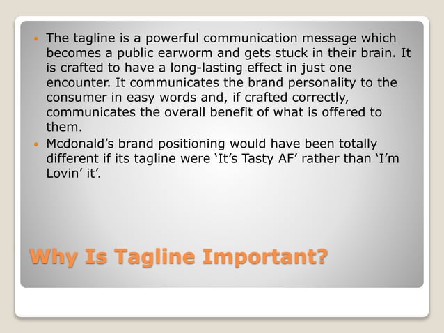 Tagline slides.pptx | Business | Business and Finance