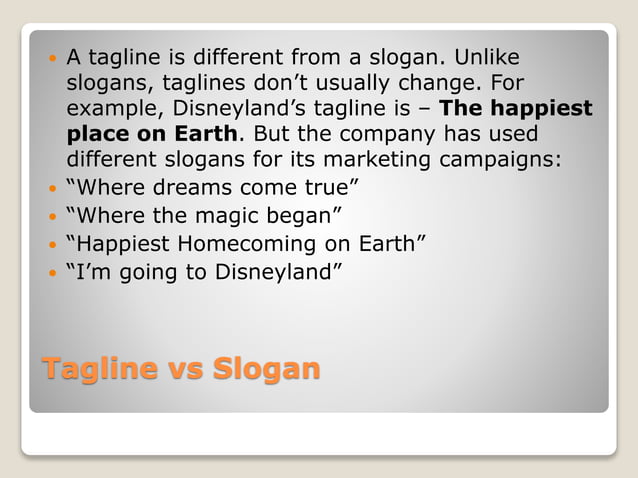 Tagline slides.pptx | Business | Business and Finance