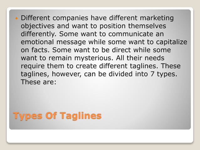 Tagline slides.pptx | Business | Business and Finance