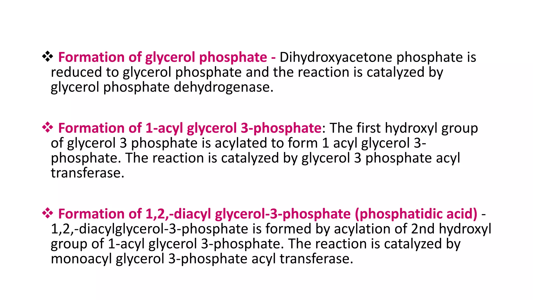 triacylglycerol metabolism | PPTX