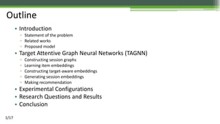 TAGNN: Target Attentive Graph Neural Networks for Session-based Recommendation | PPT