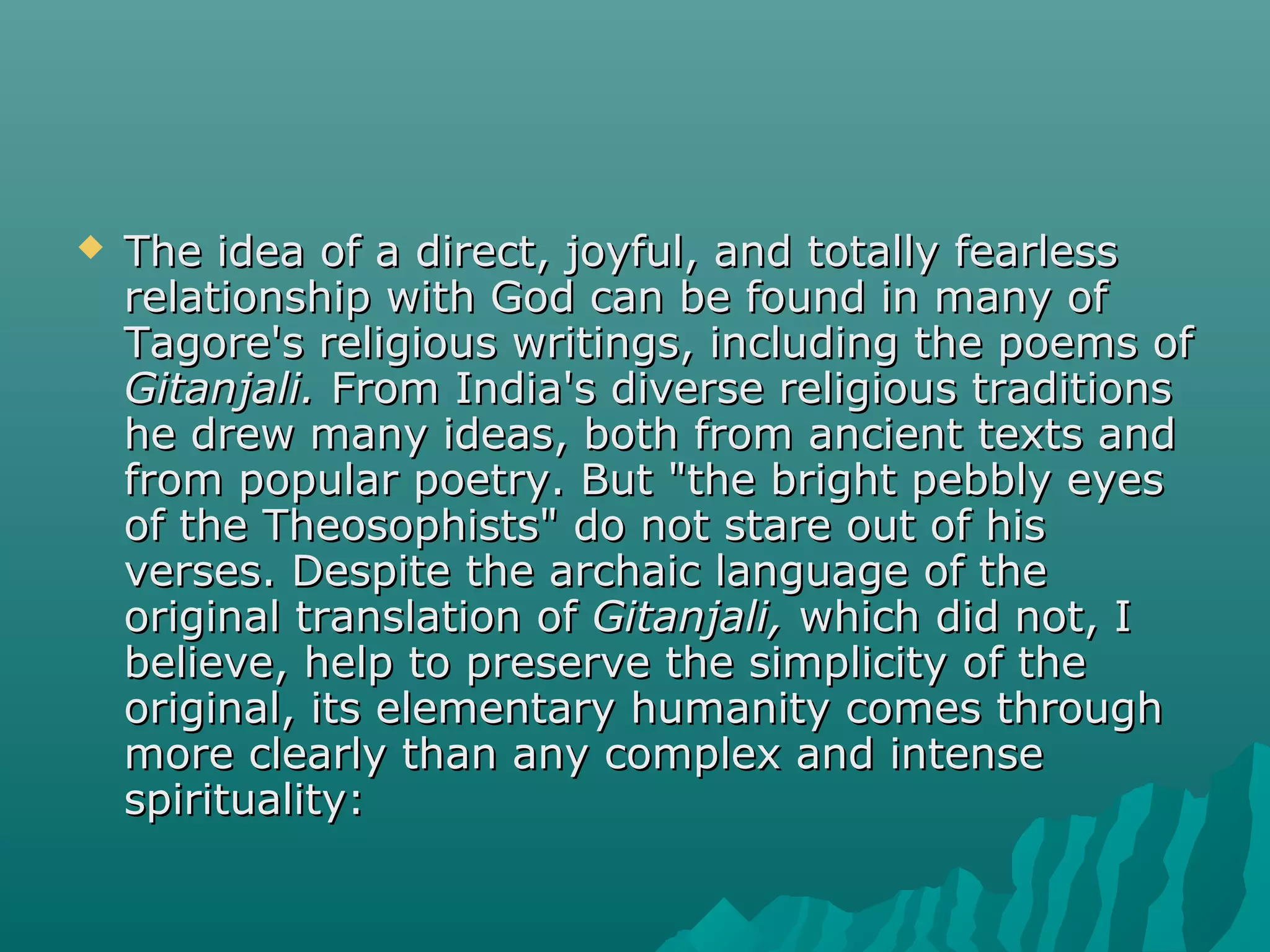 Rabindranath Tagore | PPT | Poetry | Books and Literature