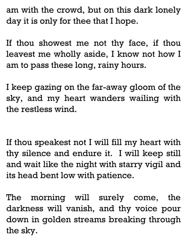 Tagore rabindranath-1861-1941 gitanjali | PDF