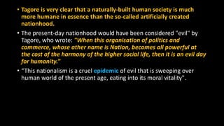 Tagore and Nationalism | PPTX