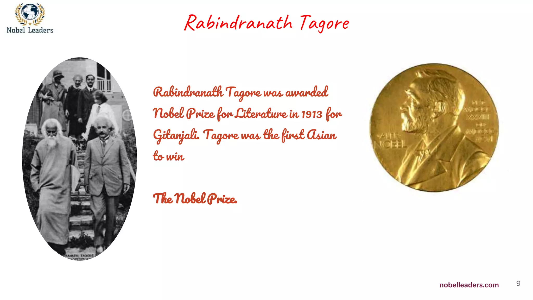 Nobel Prize Winner - Rabindranath Tagore | PPTX