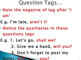 Tag question | PPT