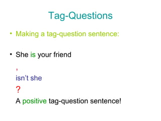 Tag Questions Powerpoint | PPT