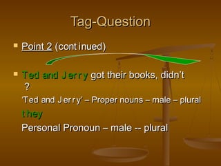 Tag Questions Powerpoint | PPT