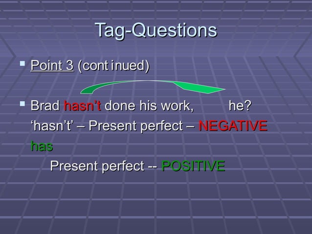 Tag Questions Powerpoint | PPT