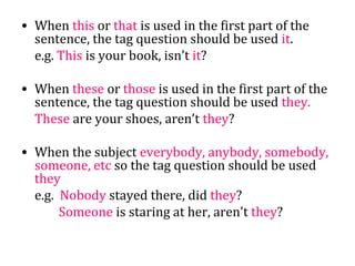Tag question | PPT