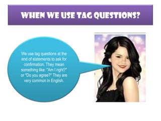 Tag questions | PPT