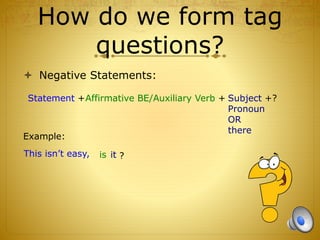 Tag Question Mini Lesson | PPTX