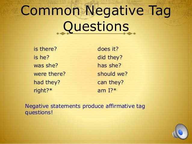 Tag Question Mini Lesson