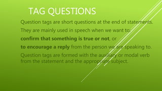 Tag questions | PPTX
