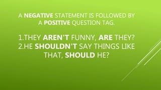 Tag questions | PPTX