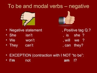 Tag questions 8 th grade | PPT